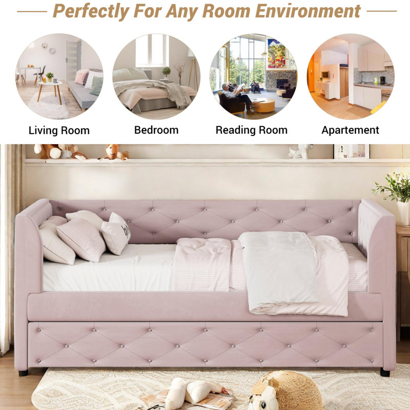 Geralynn daybed with trundle rosdorf park store